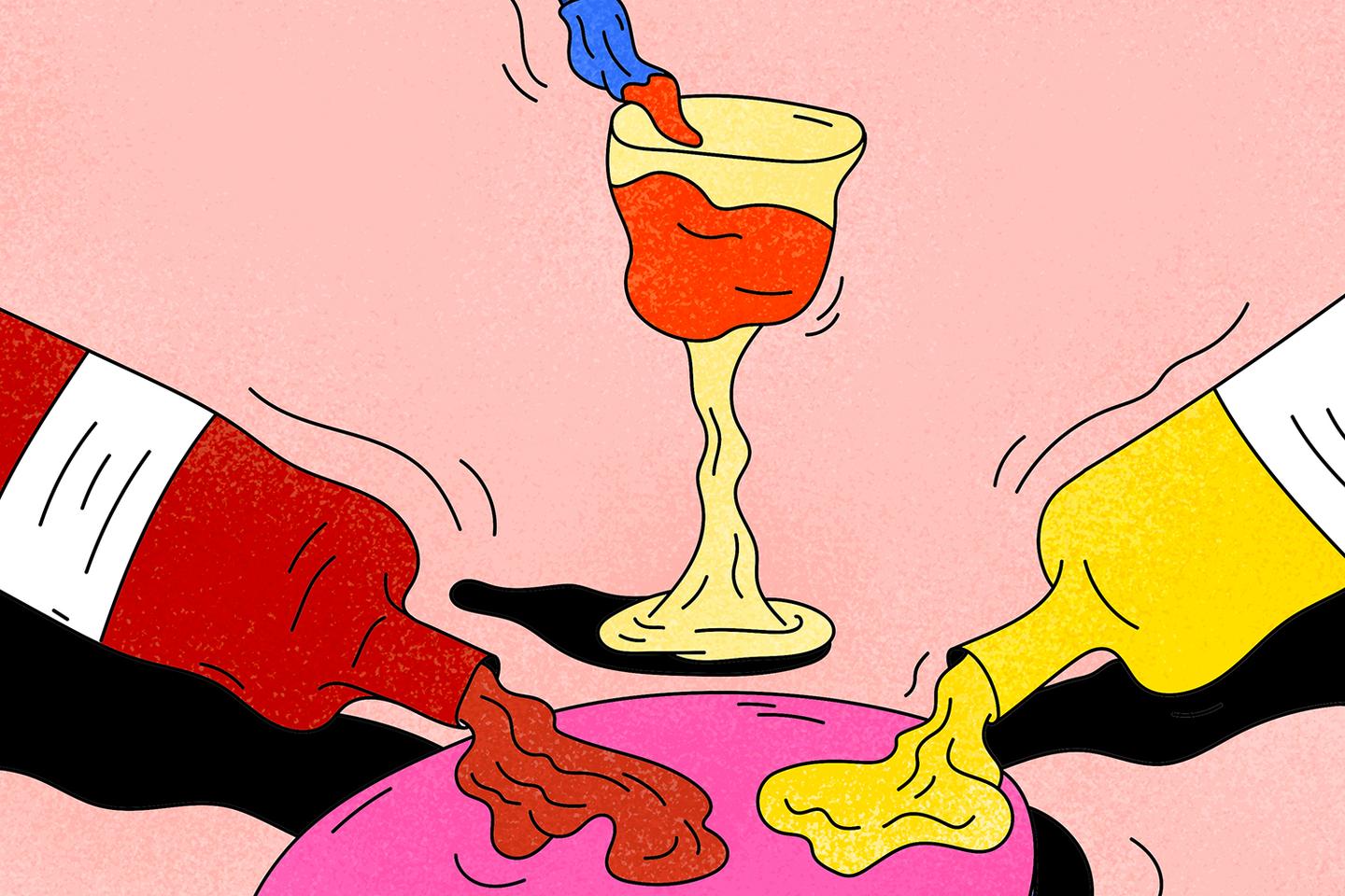 Blanc sur rouge, ainsi vint le blouge