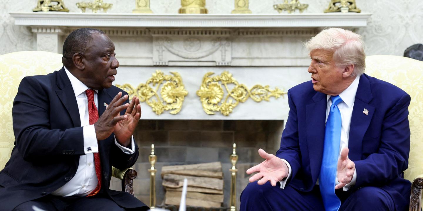 « La rencontre entre Donald Trump et le président sud-africain, Cyril ...