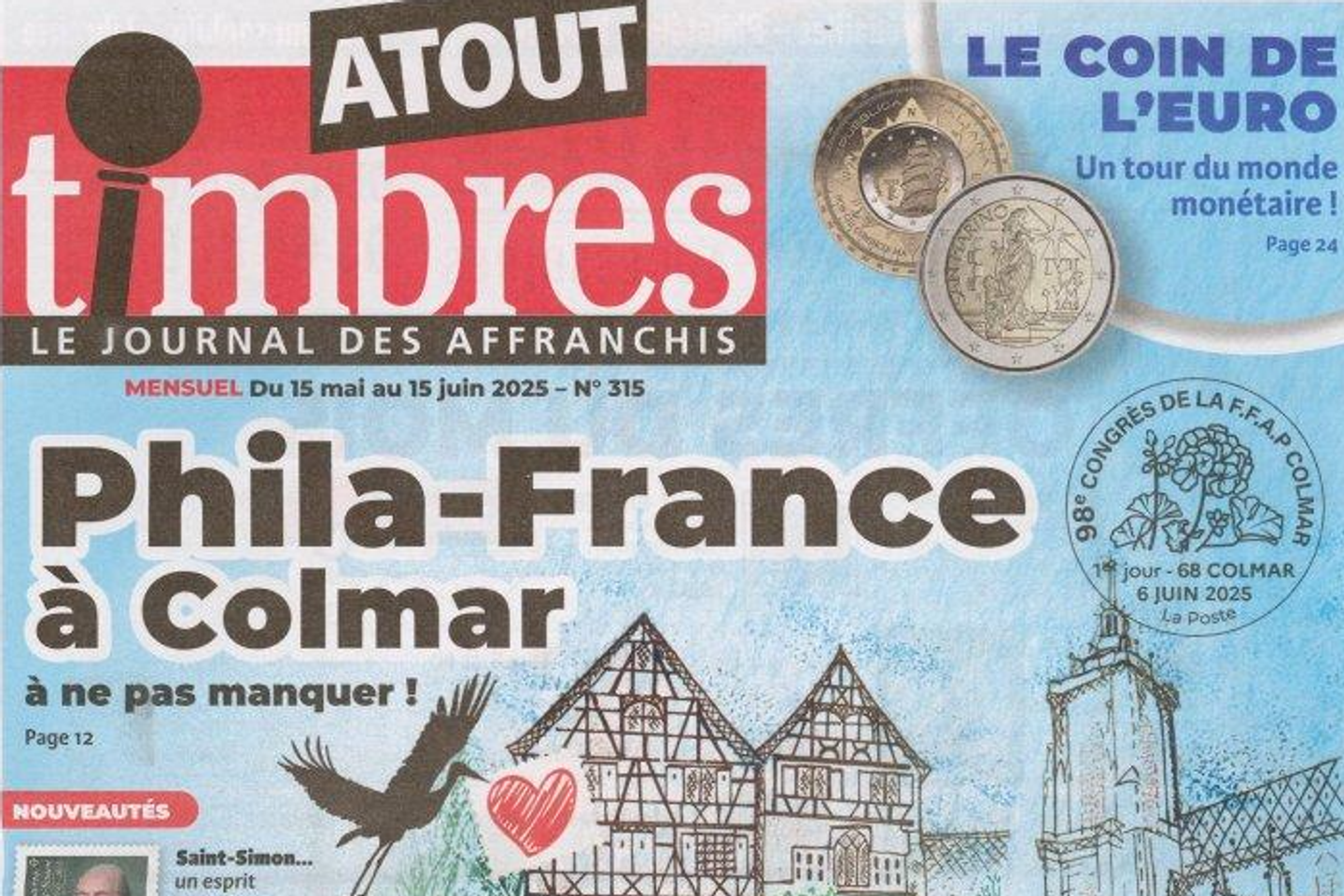 Philatélie : Phila-France à Colmar et la gastronomie alsacienne, dans ...