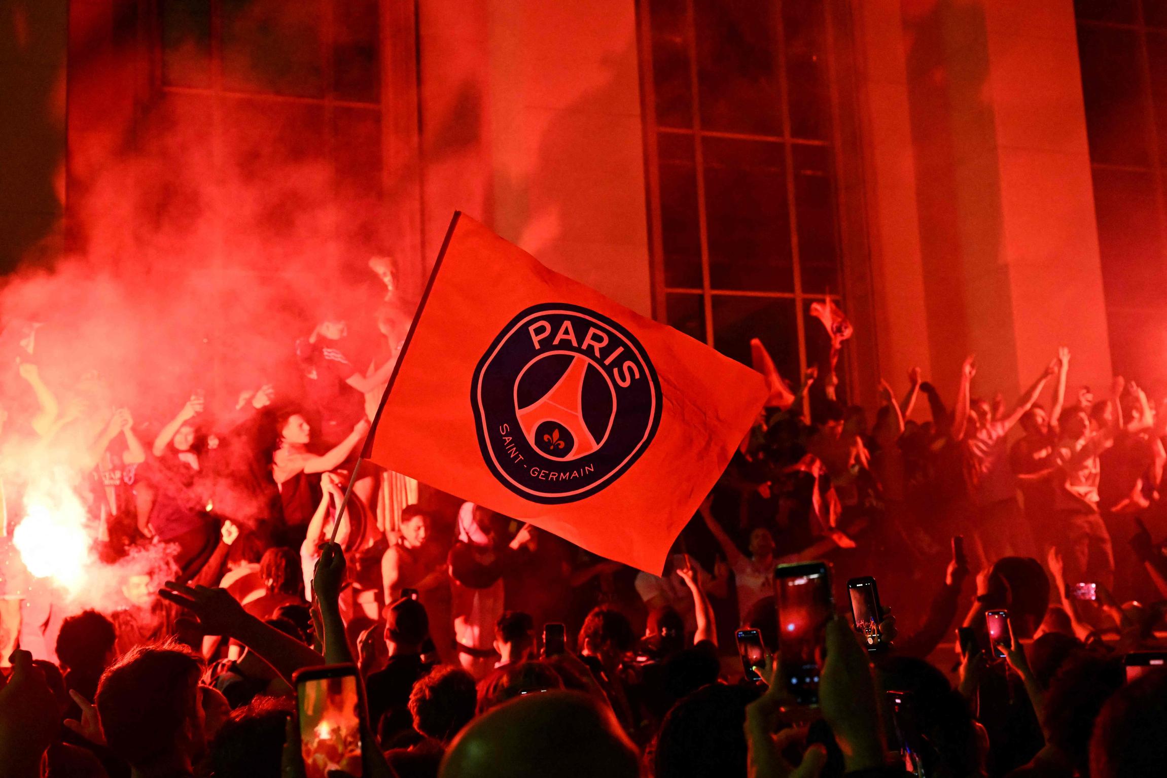 Paris erupts with flares and fireworks after PSG's Champions League title