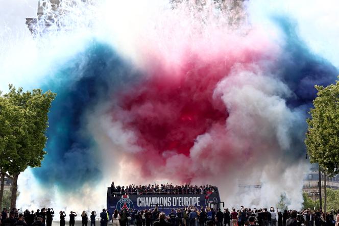 PSG holds victory parade in Paris with Champions League trophy after ...
