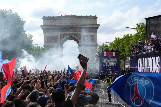 PSG holds victory parade in Paris with Champions League trophy after ...