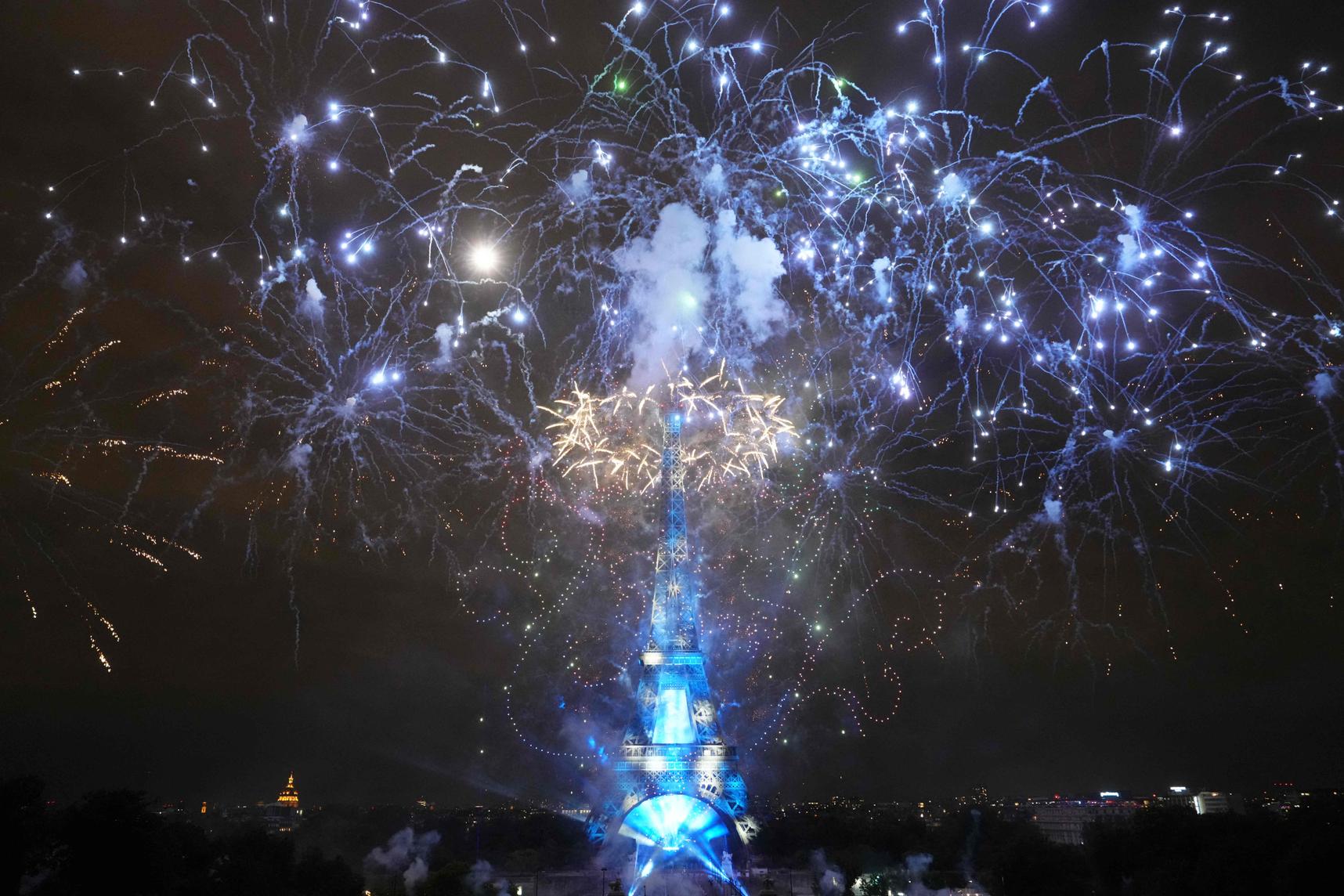 In photos: Paris's Bastille Day fireworks and pyrotecnics show