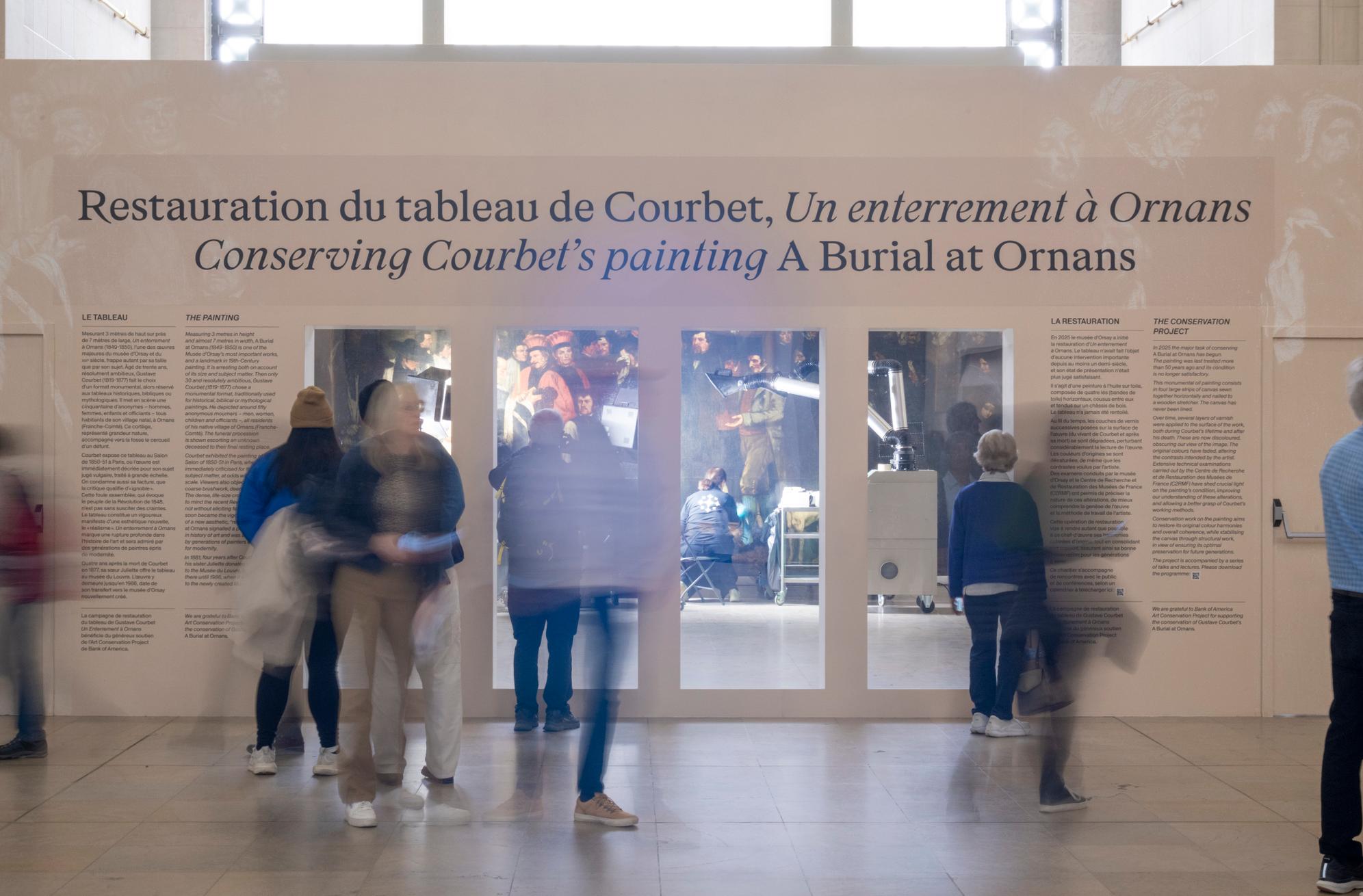 At Musée d'Orsay, a Courbet painting gets a new life before visitors' eyes