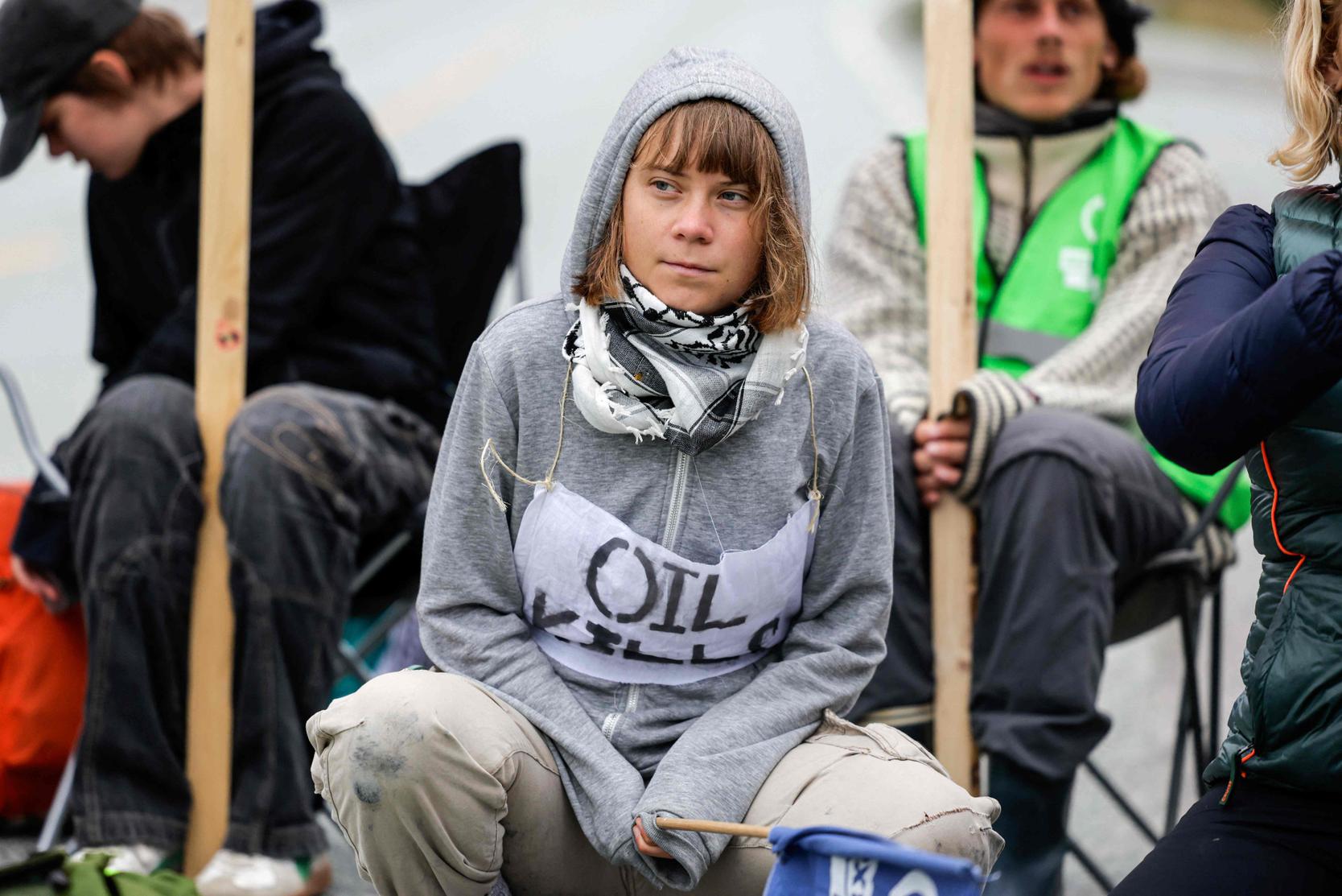 Greta Thunberg and climate activists block Norway oil refinery