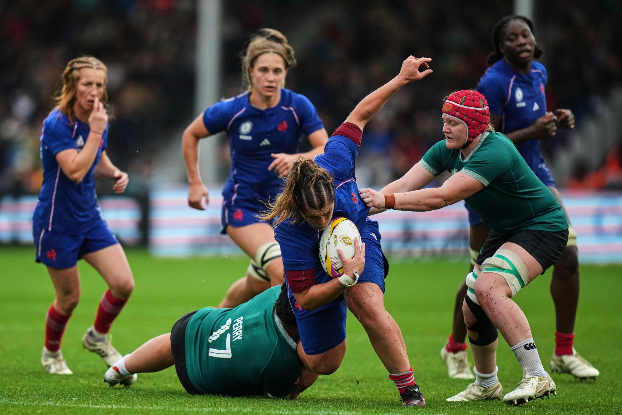 France edges past Ireland in nail-biting Women's Rugby World Cup ...