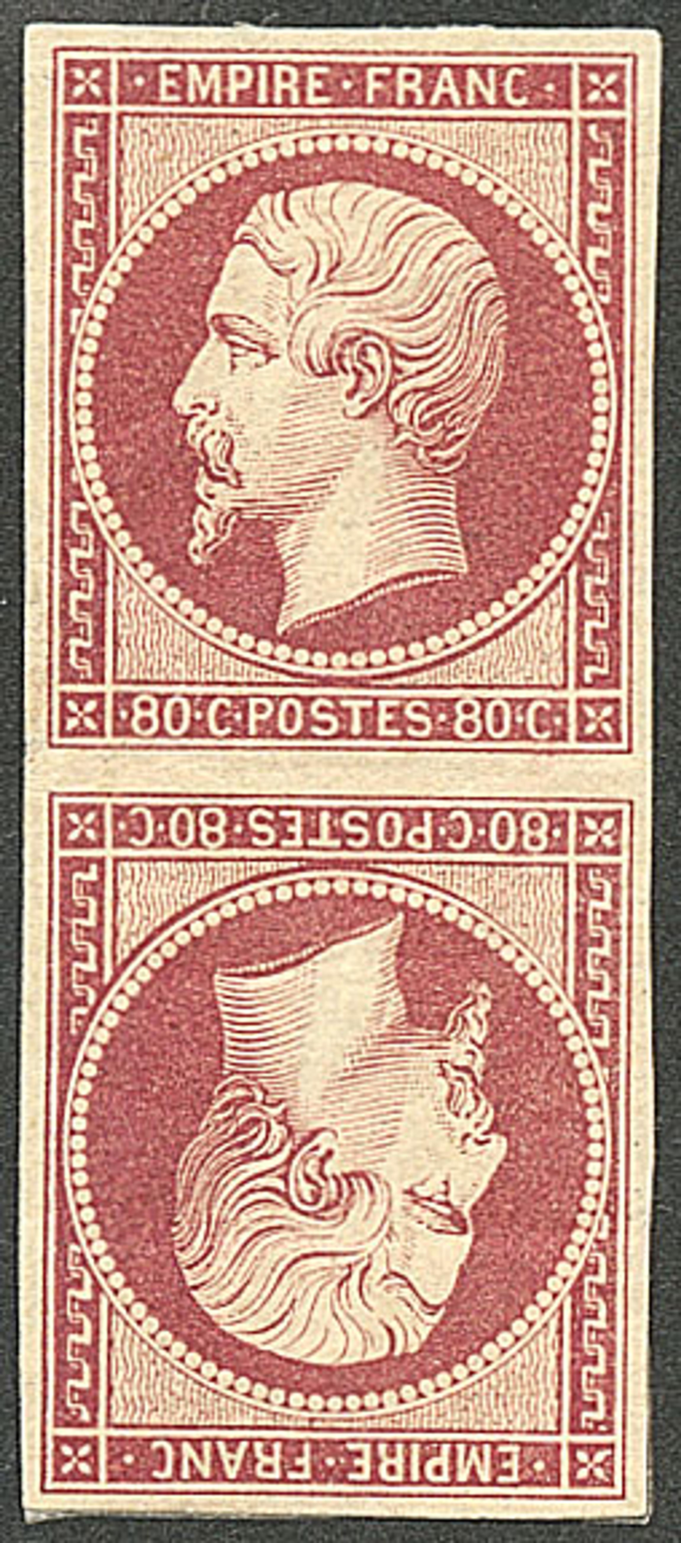 Marché du timbre : un bloc de quatre du 1 franc vermillon mis à prix à ...