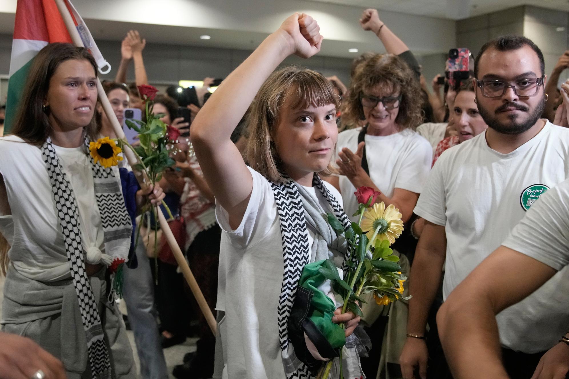 Greta Thunberg lands in Greece with Gaza flotilla activists deported ...
