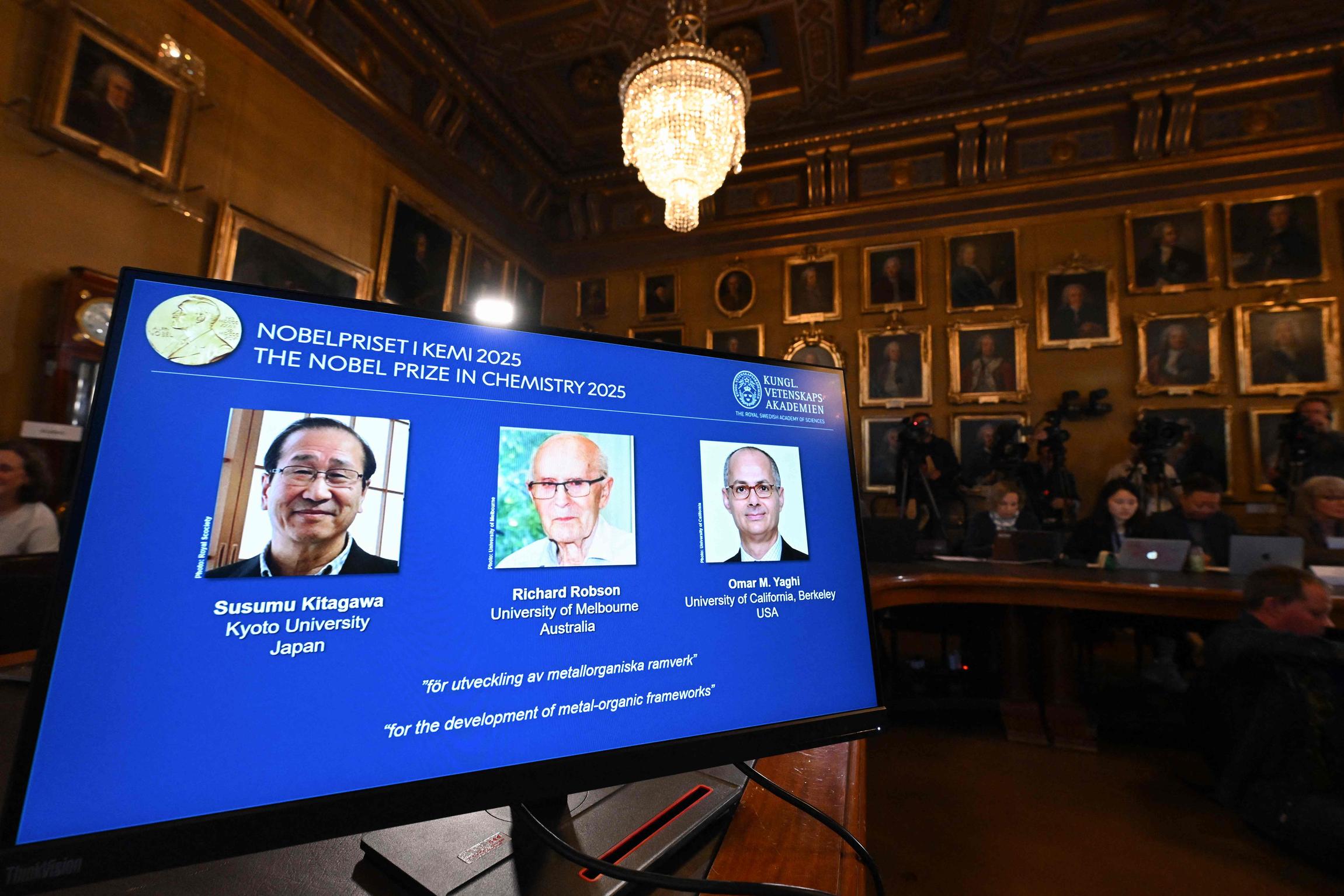 Chemistry Nobel awarded to trio for new form of molecular architecture