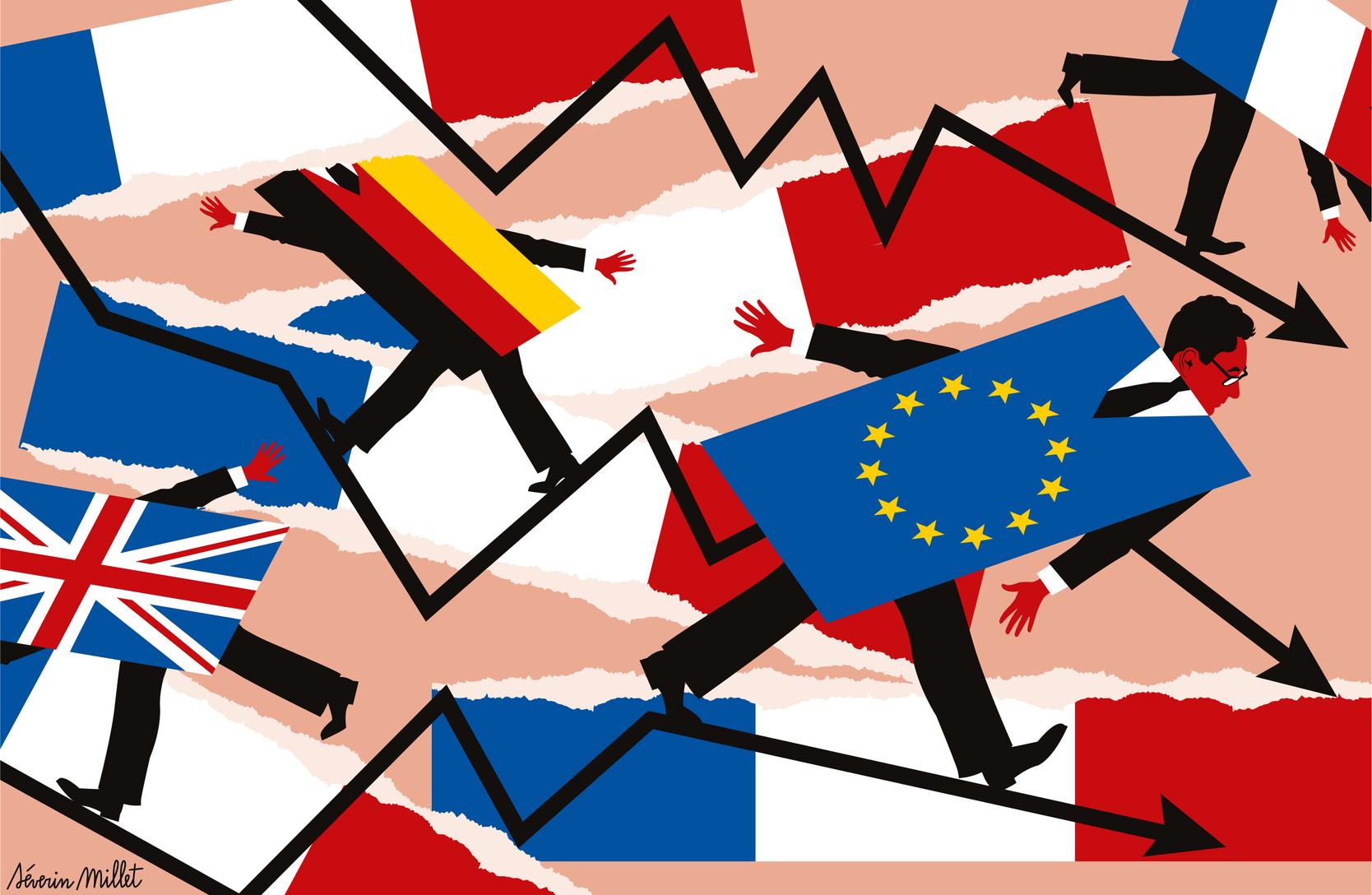 France's political crisis weakens French and European growth