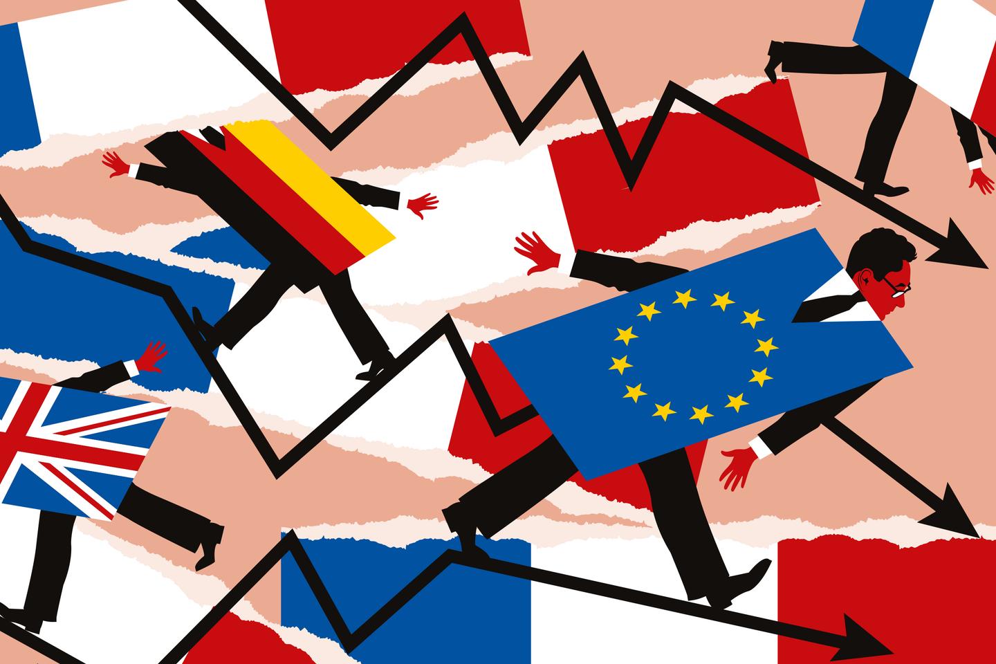 France's political crisis weakens French and European growth