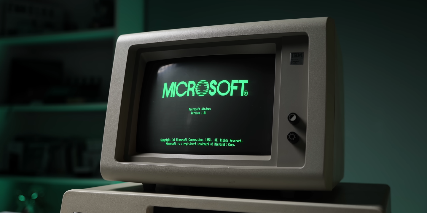 first microsoft computer release date