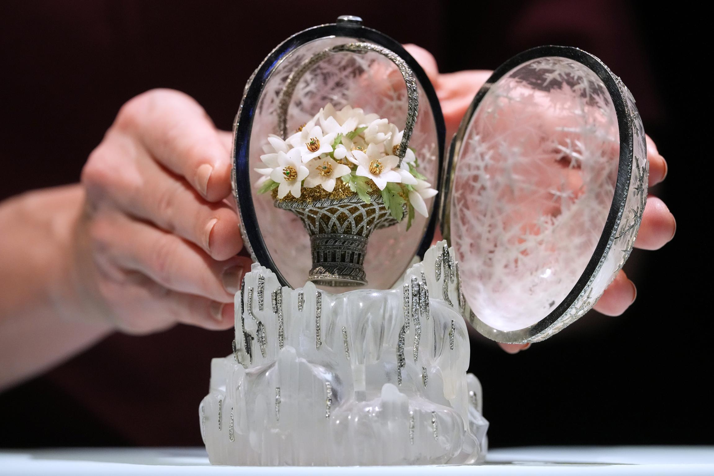 Rare Fabergé 'Winter Egg' sells for record-breaking $30.2 million