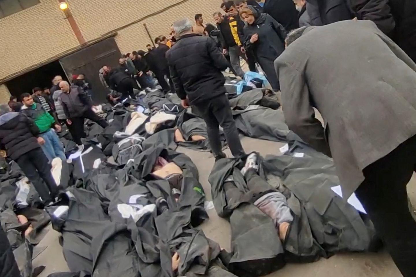 Morgue near Tehran overwhelmed by bodies amid protest crackdown