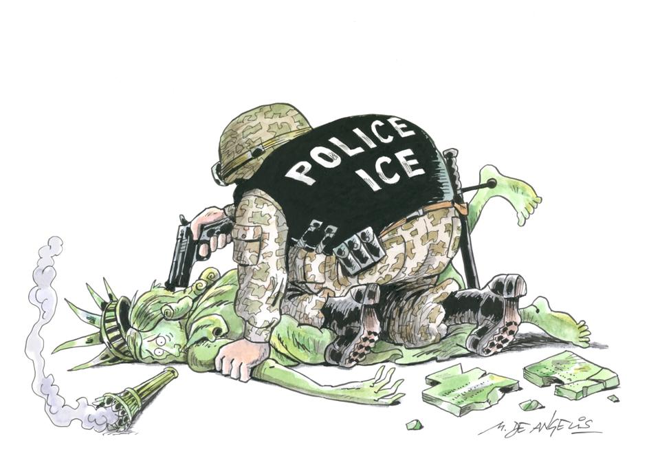 Le Monde's cartoon of the day, Marco de Angelis