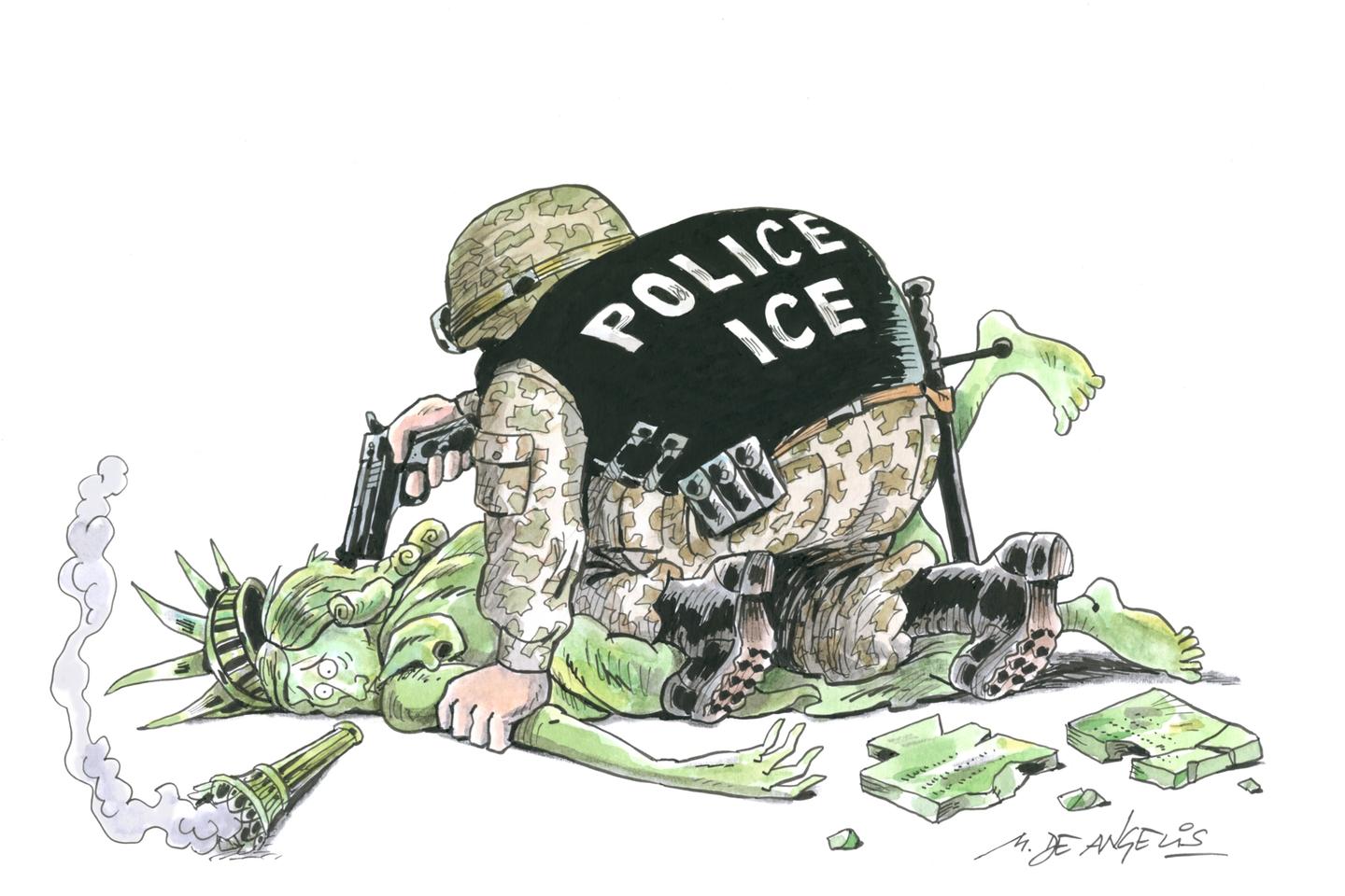 Le Monde's cartoon of the day, Marco de Angelis