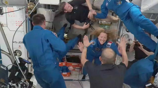 International crew arrives at space station, carrying France’s second ...