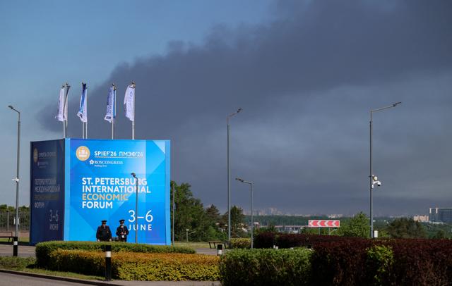 Ukrainian drones strike Saint Petersburg as Russian economic forum opens