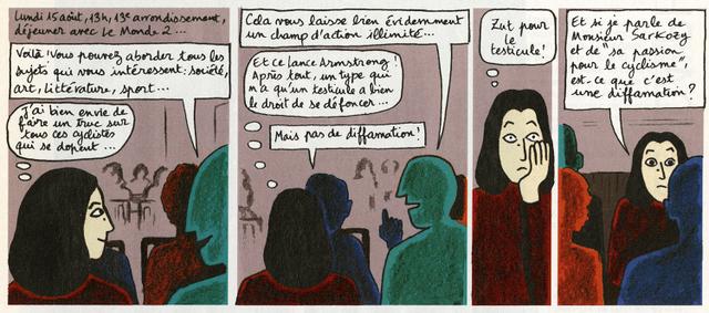 Marjane Satrapi's comic strips for Le Monde, 20 years ago