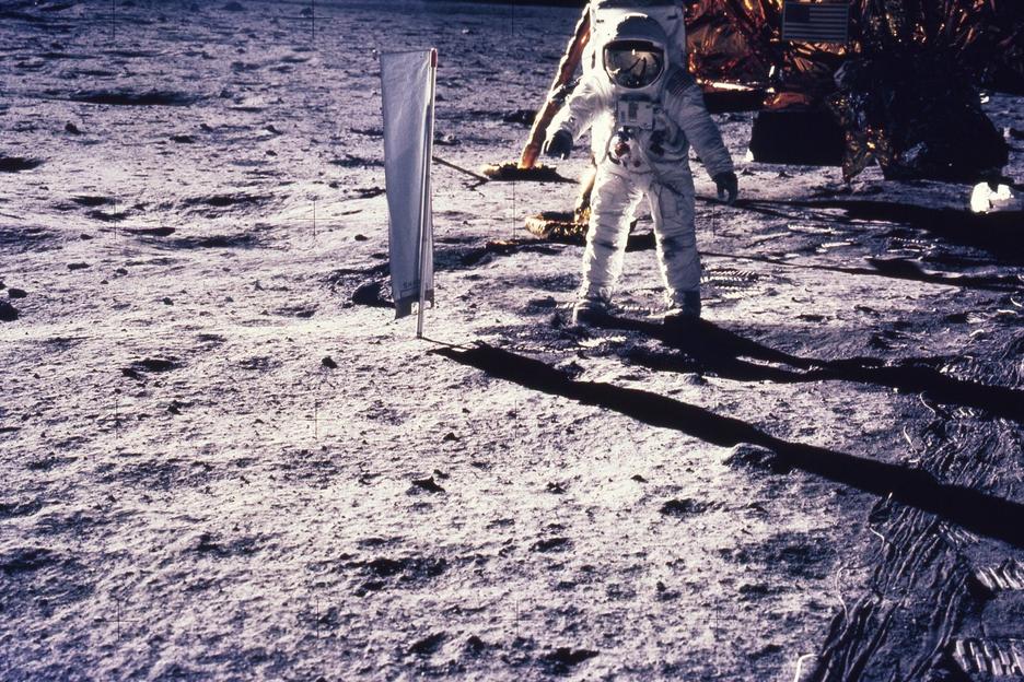 En images : il y a quarante-cinq ans, les premiers pas sur la Lune